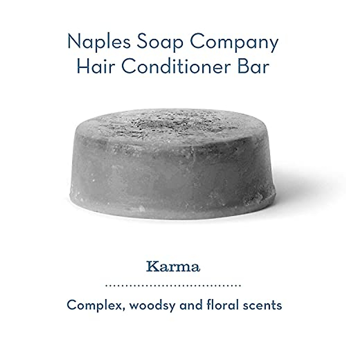 Naples Soap Company, Protein Enriched, 50-75 Use, Solid Hair Conditioner Bar, Eco-Friendly Haircare, Helps Ensure Vibrant, Healthy Hair, All Hair Types, Karma, 1oz