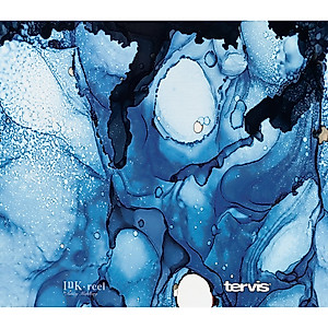 Tervis Inkreel - Blue Tides Triple Walled Insulated Tumbler Travel Cup Keeps Drinks Cold, 24oz Wide Mouth Bottle, Stainless Steel