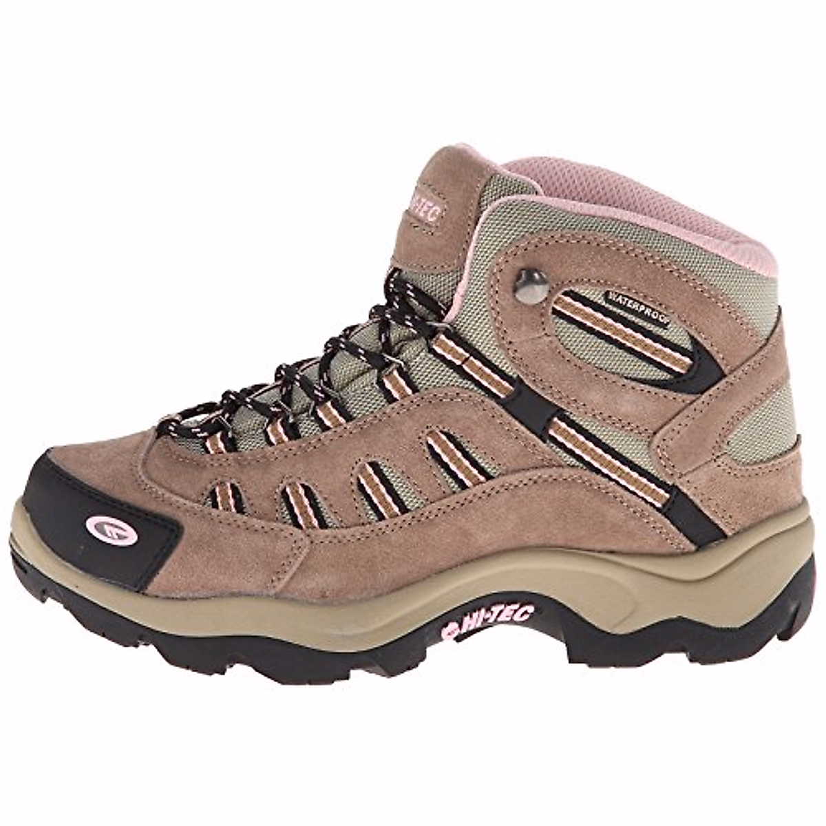 Hi-Tec Women's Bandera Mid Waterproof Hiking Boot,Taupe/Blush,10 M US
