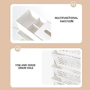 1pc, Removable Table Side Storage Basket, Compact Desk Storage Organizer with Caster Wheels (6)