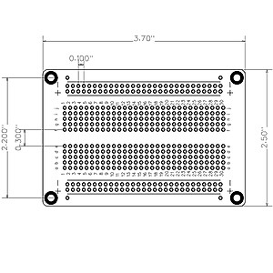 whiteeeen Solder-able or Less Breadboard Board Gold Plated Finish Proto Board PCB DIY Kit for Arduino (1/2 Solder-able (5pcs))