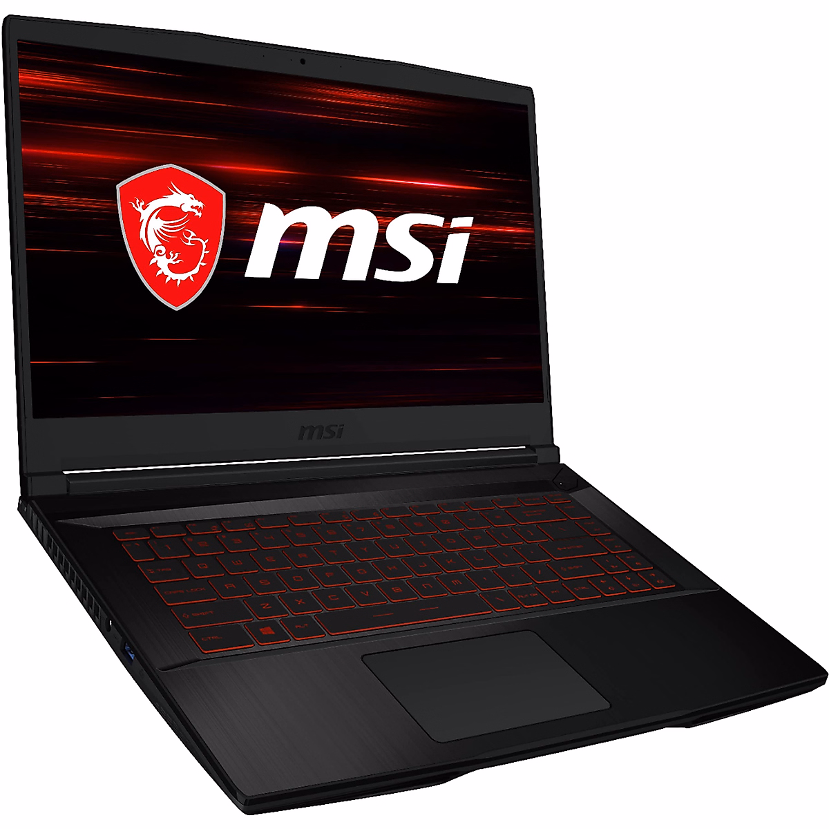 MSI Newest GF63 Premium Gaming Laptop, 15.6"" FHD Thin-Bezel Display,10th Gen Intel Quad-Core i5-10300H, 16GB RAM, 512 GB SSD, GeForce GTX 1650 4GB, Backlit Keyboard, Windows 10, Black
