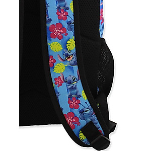 Lilo and Stitch Girl's Boy's Adult's 16 Inch School Backpack Bag (One Size, Blue)