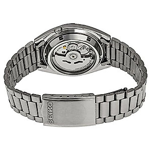 SEIKO SNXS75 Automatic Watch for Men 5-7S Collection - Striking Silver Dial with Day/Date Calendar, Luminous Hands, Stainless Steel Case & Bracelet