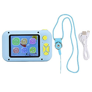 Kids Selfie Camera, Portable Cartoon HD HD Digital Video Cameras for 4 5 6 7 8 9 Year Old Boy Girl