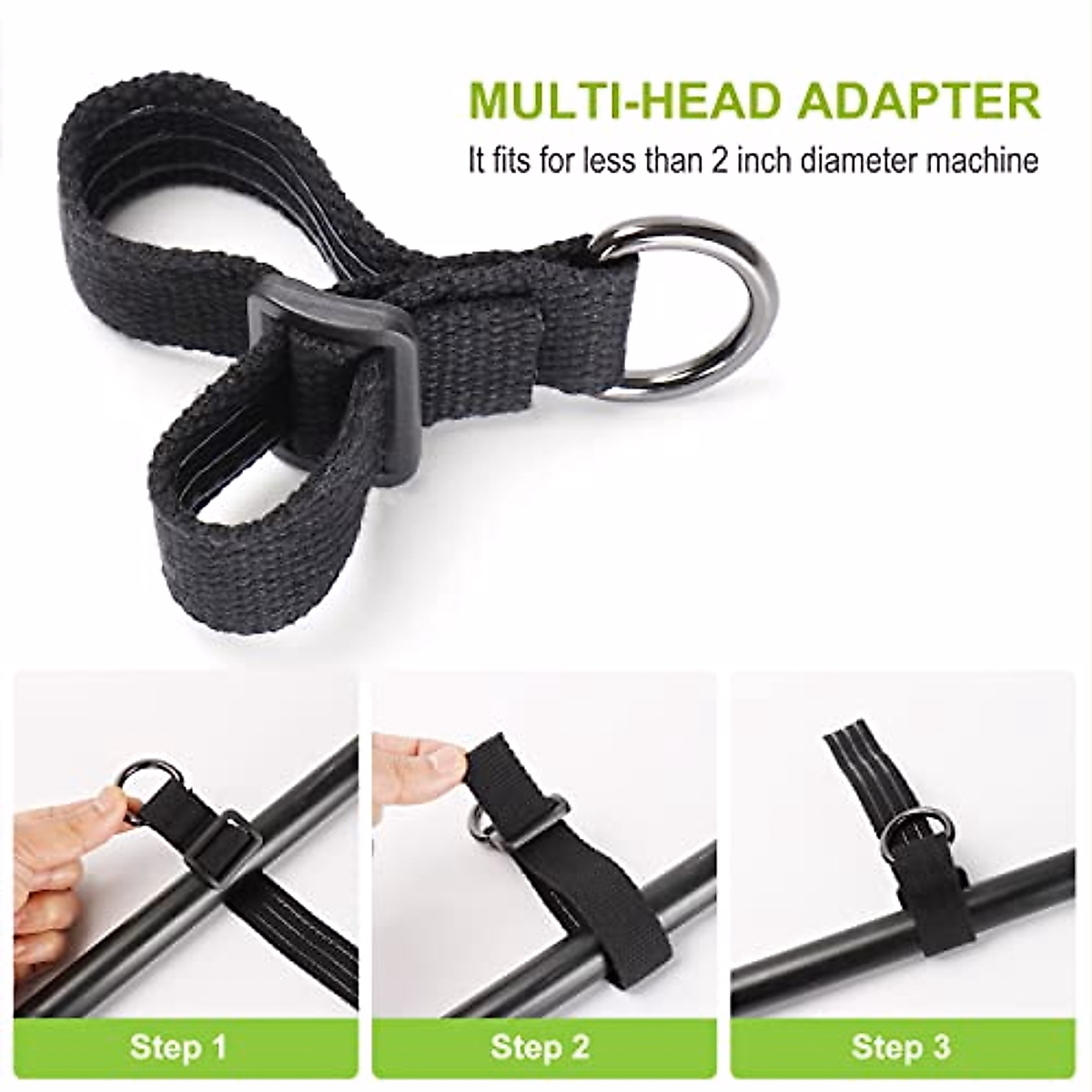 Eloptop Trimmer Strap for Weed Eater Shoulder Strap Harness [Upgraded Metal-Clip], Compatible with EGO String Trimmer, Leaf Blower