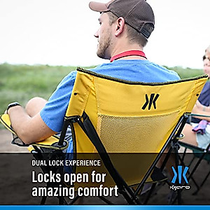 Kijaro XXL Dual Lock Portable Camping Chair - Supports Up To 400lbs - Enjoy the Outdoors in a Versatile Folding Chair, Sports Chair, Outdoor Chair & Lawn Chair – Red Rock Canyon