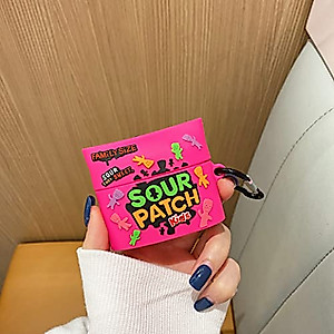 Air pod Pro Case, Food Design Airpod Pro Case for Girls Kids, 3D Cute Cartoon Funny Food Fashion Design Silicone Protective Skin Shell Compatible with 2019 Air pod Pro (Pro Candy Kids Rose red)