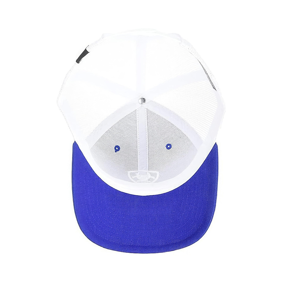 ARIAT Men's Cap, Richardson 112 Fit, Blue, Adjustable,Signature Logo, White Contrast Stitching, Mesh Back