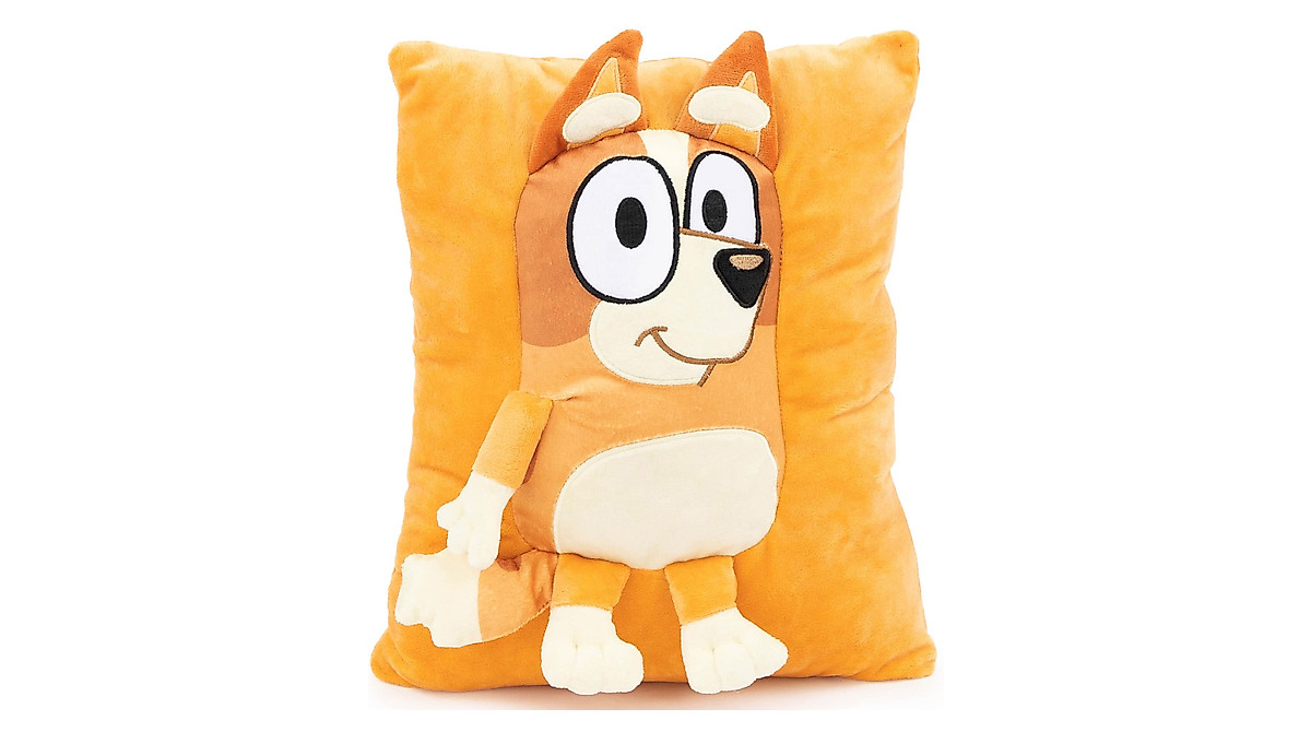 Bluey Bingo Snuggle Pillow – Soft Plush 13-Inch Decorative Pillow