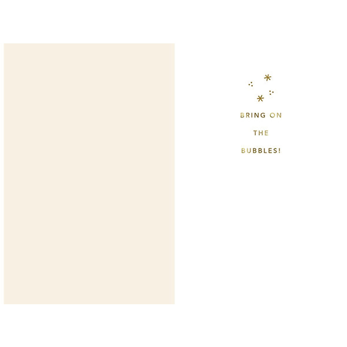 Hallmark Signature Congratulations Card for Graduation (Champagne)