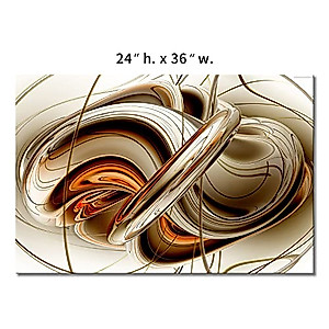 First Wall Art - Abstract Orange White Lines Wall Art Painting The Picture Print On Canvas Abstract Pictures for Home Decor Decoration Gift