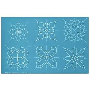 Full Line Stencil - Score of Four Motif Stencil, Continuous Line Template for Free Motion Quilting, Domestic Machine Quilting, Hand Quilting, Long-Arm Quilting (30692)