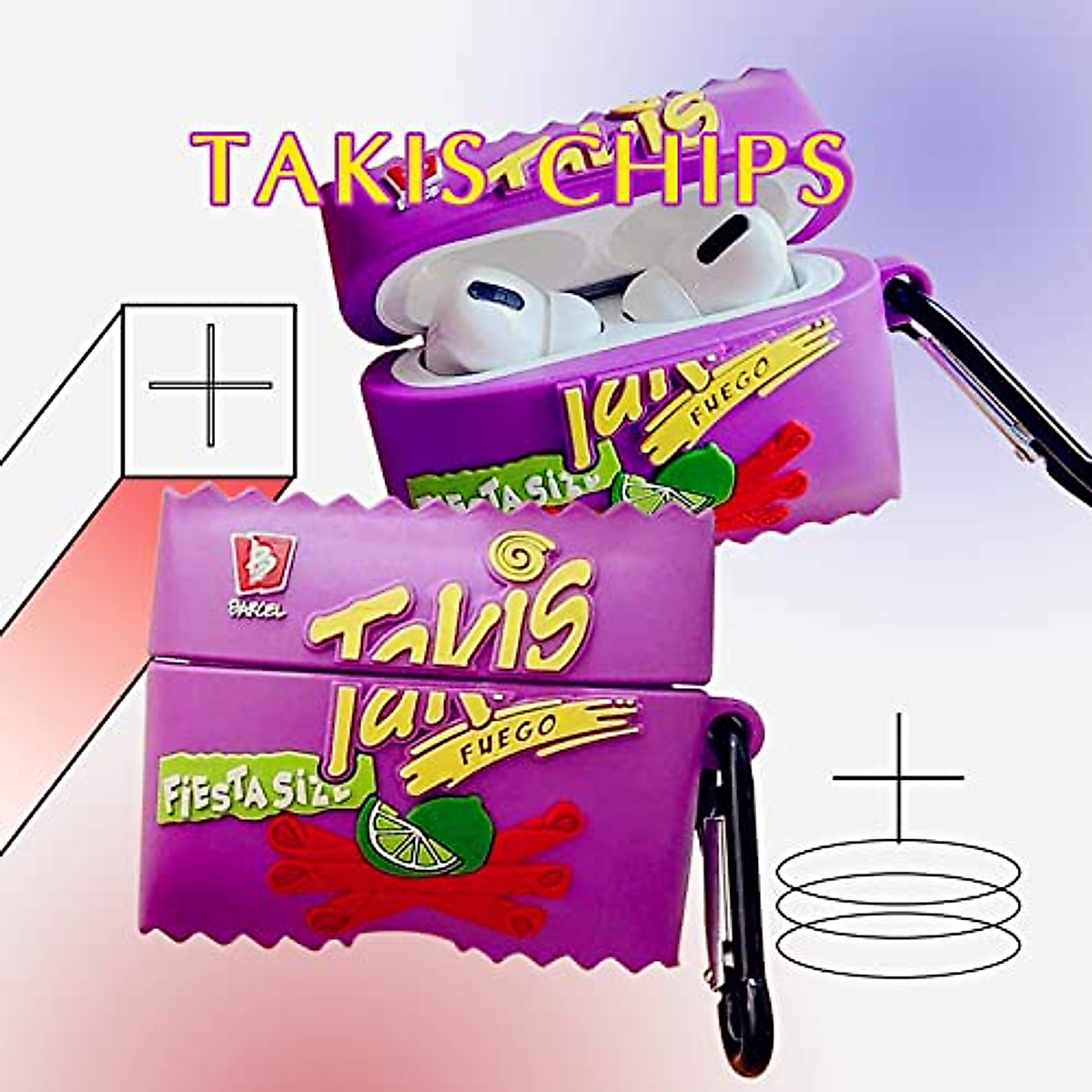 Compatible with Airpods Pro Cases, Cute 3D Soft Silicone Cool pods Pro Case, Shockproof Anti-Crack Protective Funny Cover Fun Shell Gift for Kids Boys Girls TeensCompatible with Airpods Pro case