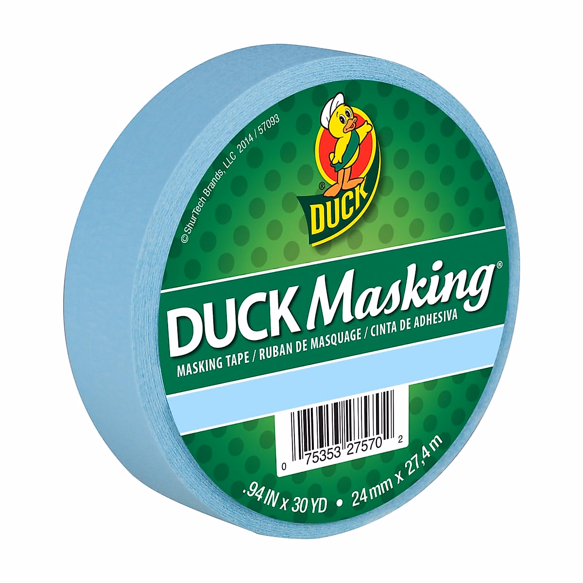 Duck Masking 240881 Light Blue Color Masking Tape, .94-Inch by 30 Yards