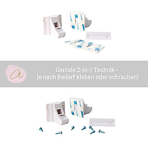 Avantina Cabinet Locks Child Safety I 8X Magnetic Cabinet Locks I Baby Proofing and Easy to Install I for Cabinets and Drawers