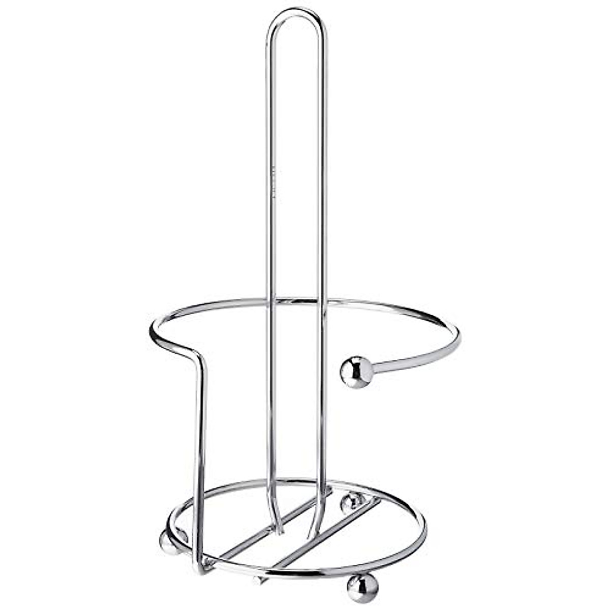 Spectrum Diversified Pantry Works Orbit Paper Towel Holder Stand for Countertop and Table Organization Kitchen Tool, Chrome