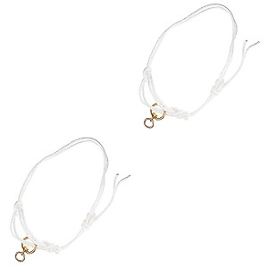 Toddmomy 2pcs Bull Bridle Cowboys Lanyard halters for Horses bitless Bridle Poly Rope Goat Halter Outdoor Cattle Halter Cattle Cattle Bridle Iron Hanging Neck White Supplies