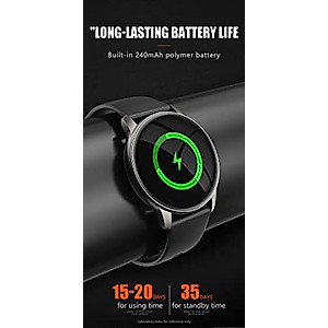 Holiday Smart Watches for Women, 1.32" AMOLED Touch Screen Ladies Fitness Watch with Heart Rate Monitor Sleep Step Counter Tracker Pedometer, IP68 Waterproof Smartwatch for Android iOS Phone