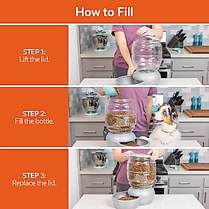 Petmate Replendish Gravity Feeder W/Microban, Pearl Peacock Blue, 2 LB, Made in USA