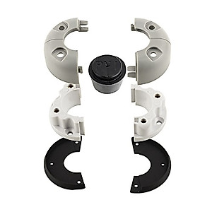 SEAVIEW | Retro Fit Cable Gland | Marine Grade Waterproof Cable Pass Through Cable Clam | Compatible with Wire Diameters Up to 0.53" (13.5mm) | Grey Plastic