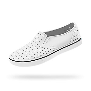 Native Shoes, Miles, Adult Shoe, Shell White/Shell White, 10 M US Women/8 M US Men