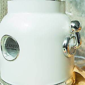 Electric Blender Juicer Cup, Personal Small Blenders for Smoothies, Retro Shake and Ice Crush Maker Countertop Juice Blender with Stainless Steel Blades Cn Plug, for Travel Beach Office Sports(white)