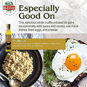 White Truffle Oil | LARGE SIZE 8.5oz (250 ml) | High Concentrate | Great for Pasta, Pizza, Risotto, or any of your favorite recipes. (8.5 Fl Oz (Pack of 1))