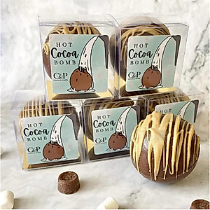 TEMLQPACK 50 Pack 3x3x3 Inch Clear Hot Chocolate Bomb Boxes Christmas Small Gift Boxes Cupcake Boxes Pastry Boxe Candies Boxes Birthday Wedding Party Favor Boxes