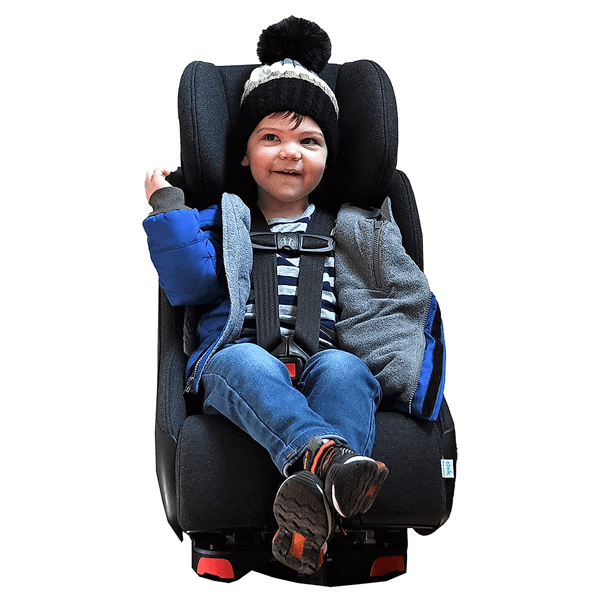 Buckle Me Baby Coats - Safer Car Seat Girls Warm Winter Jacket/Quick Close Winter Coat - Little Darling Blush Pink - Infant Size 18 Months - As Seen On Shark Tank