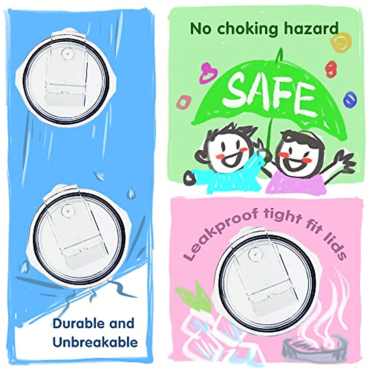 Housavvy Kids Toddler Straw Cups,4 Pack 8 oz,Toddler Smoothie Cups Spill Proof Insulated Kids Stainless Steel Cups Tumbler with Lids Silicone Straws,BPA Free