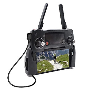 STARTRC 11.8inch and 3.9inch Lightning Data Cable to Micro USB MFI Certified for DJI Neo/Mini 4K/Mini SE/Mavic Mini/Mavic 2 Pro&Zoom/Mavic Air Controller Accessories,Tablet Phone OTG Cables(2 Pack)