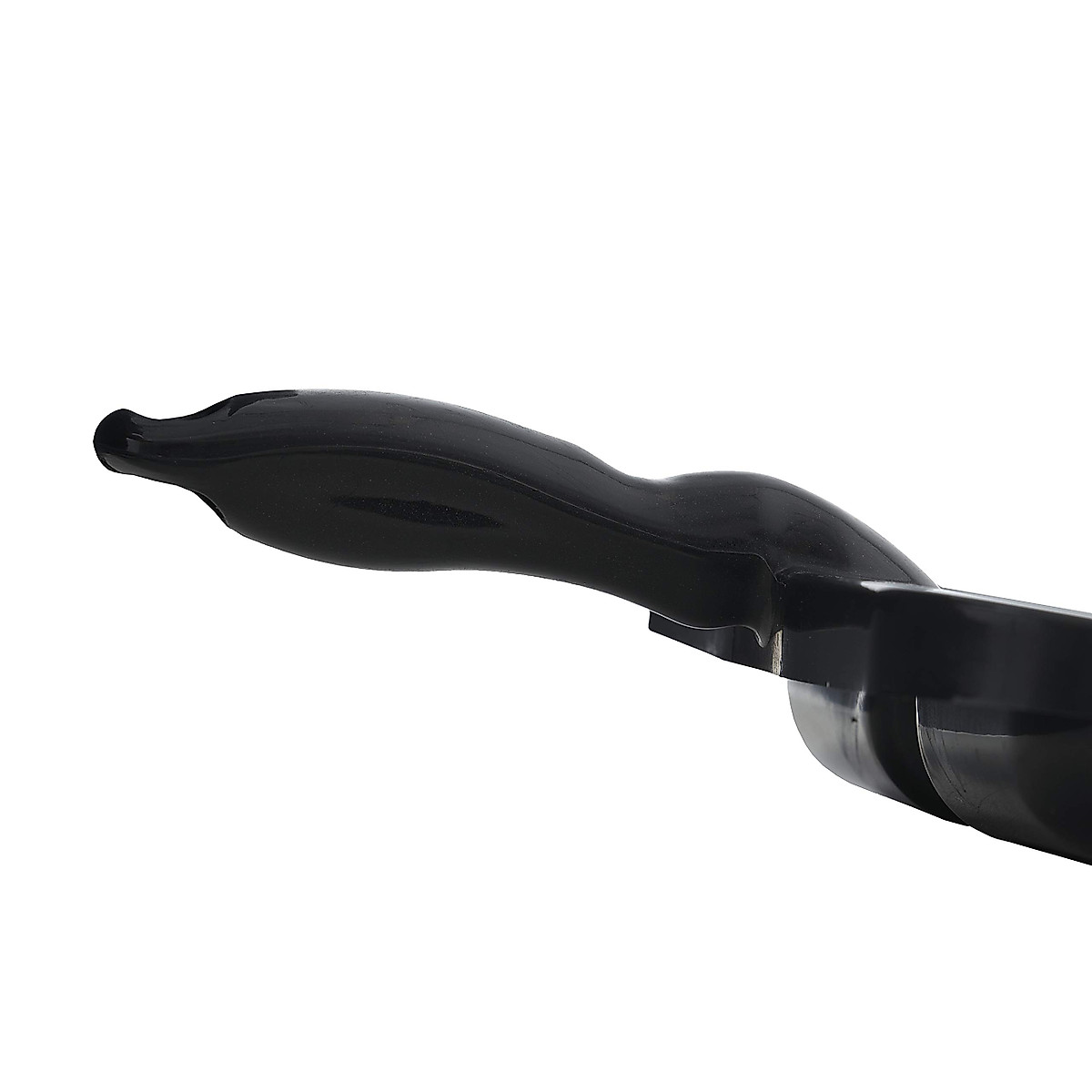 Superio Heavy Duty Plastic Dustpan with Comfort Grip Handle Black, Durable, Lightweight Multi Surface Dust Pan Easy Broom Sweeping, 10 inches Wide, 1-Pack