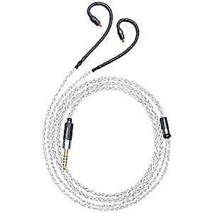 GUCraftsman 5N OFC Silver Plating+Graphene Mixed Braid Earphone Replacement Cables for Westone Pro X10 Pro X20 Pro X30 Pro X50 MACH10 MACH20 MACH30 MACH40 MACH50 MACH60 MACH70 MACH80 (3.5mm Plug)