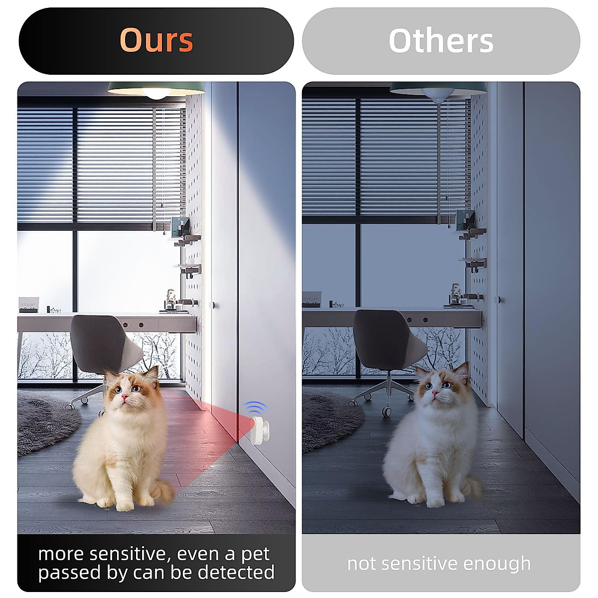 Motion Sensor Light Bulbs for Outdoor/Indoor, 10W Motion Detector LED Bulb, 120W Equivalent, A19 E26 6500K Daylight, Auto Activated Dusk to Dawn Security Lights for Basement Garage Stairs Patio