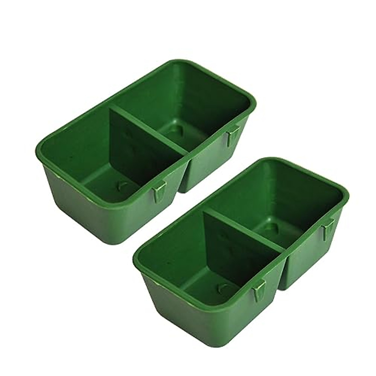 15pcs Birds Feeder Feeding Bowl Birds Manger Feeder Trough Birds Bird Waterer Birds Pet Bird Feeder Bird Supplies Birds Feeding Bowl Birds Feeding Dish Birds Feeding Groove Green BESPORTBLE