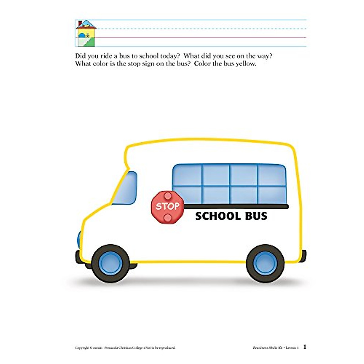 Readiness Skills K4 - Abeka 4 Year Old Kindergarten Development Skills Activity Student Work Book