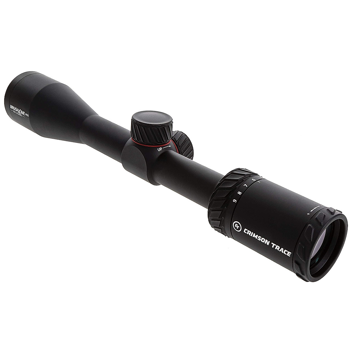 Crimson Trace Brushline Pro 3-9x40mm Riflescope with SFP, BDC 350 Legend Reticle, Lightweight Solid Construction, Scope Caps and Lens Cloth for Hunting, Shooting and Outdoor