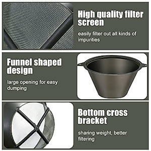 30 Pcs Paint Filter 100 mm Plastic Paint Strainer with Fine Nylon Mesh Reusable Industrial Nylon Mesh Paint Filter for Filter Oil, Water Based Oil Paints, Food Residue