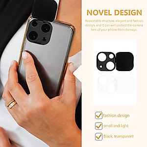 Gatuida 2pcs Lens Cover Lens Lid Phone Protective Cover Stereoscopic Lens Caps Phone Lens Protector Stereoscopic Lens Protector Smart Phone Accessory All-in-package Lens Protector