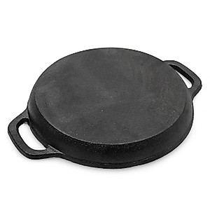 GLOCHYRA Cast iron Cornbread Pan - Wedge Scone Pan for baking - Pre-seasoned Cornbread skillet with dividers 8 section - Completes with silicone handle holder, Spatula