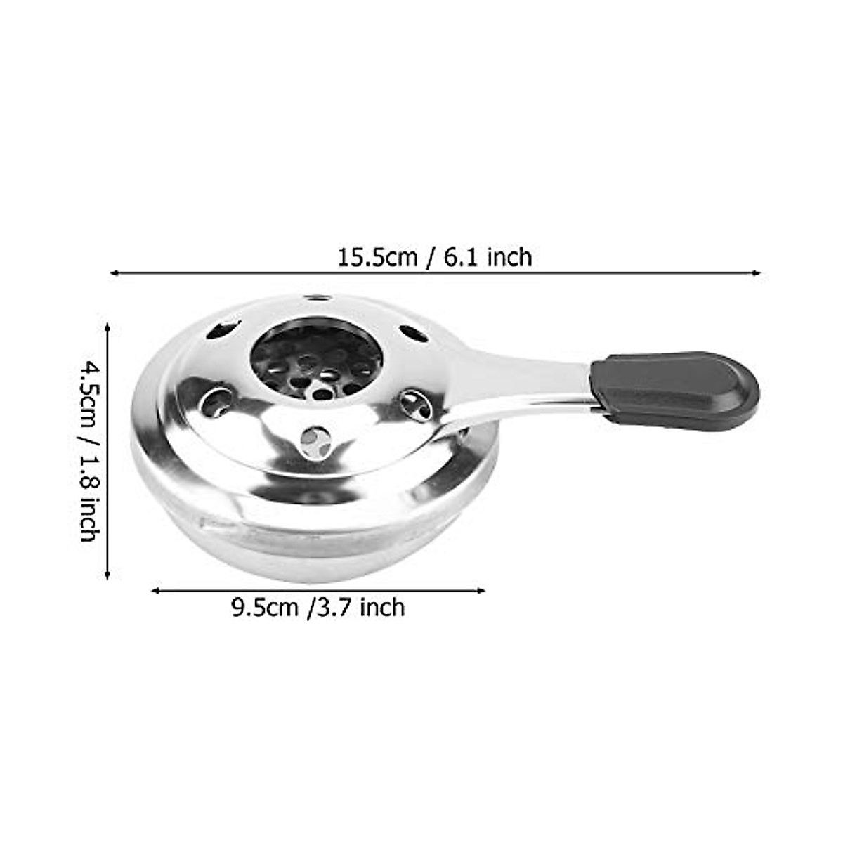 Srliya Mini Alcohol Stove Burner, Portable Stainless Steel Alcohol Stove Burner Outdoor Camping Panic Cooking Pot
