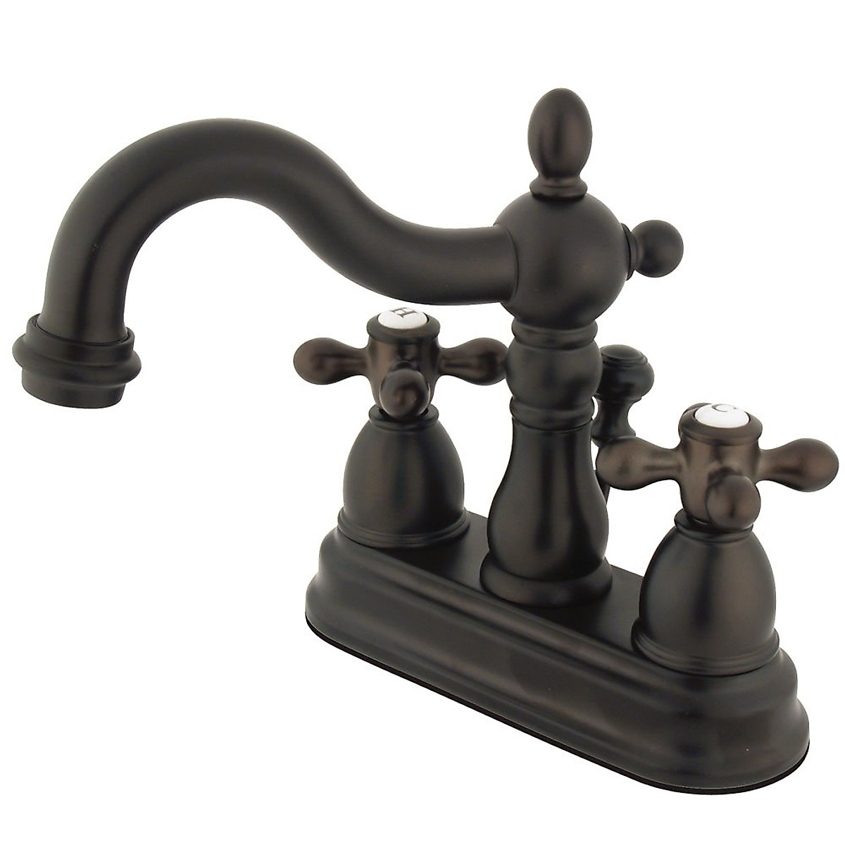 Elements of Design New Orleans EB1605AX Centerset Lavatory Faucet with Retail Pop-Up, 4-Inch, Oil Rubbed Bronze