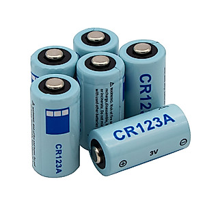 VIHOCEP CR123A 3V 700mAh Lithium Battery, 6 Count Pack, 3 Volt High Power Lithium Battery, Long-Lasting for Home Safety and Security Devices, High-Intensity Flashlights, and Home Automation