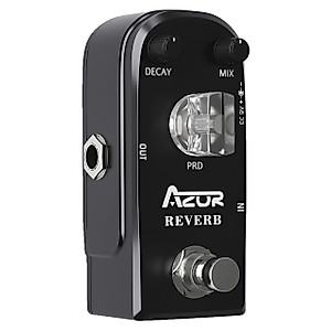 AZOR Vintage Analog Delay Guitar Effect Pedals with AP312 Digital Reverb Guitar Effect Pedal Plate Reverb Hall and Church Space