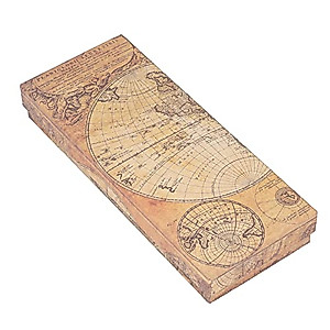 Pssopp Retro Style Quill Pen Set,Antique Calligraphy Dip Pen with Black Ink High Smoothness Elegant Colors European Retro Style Feather Pen Friends Teachers Red