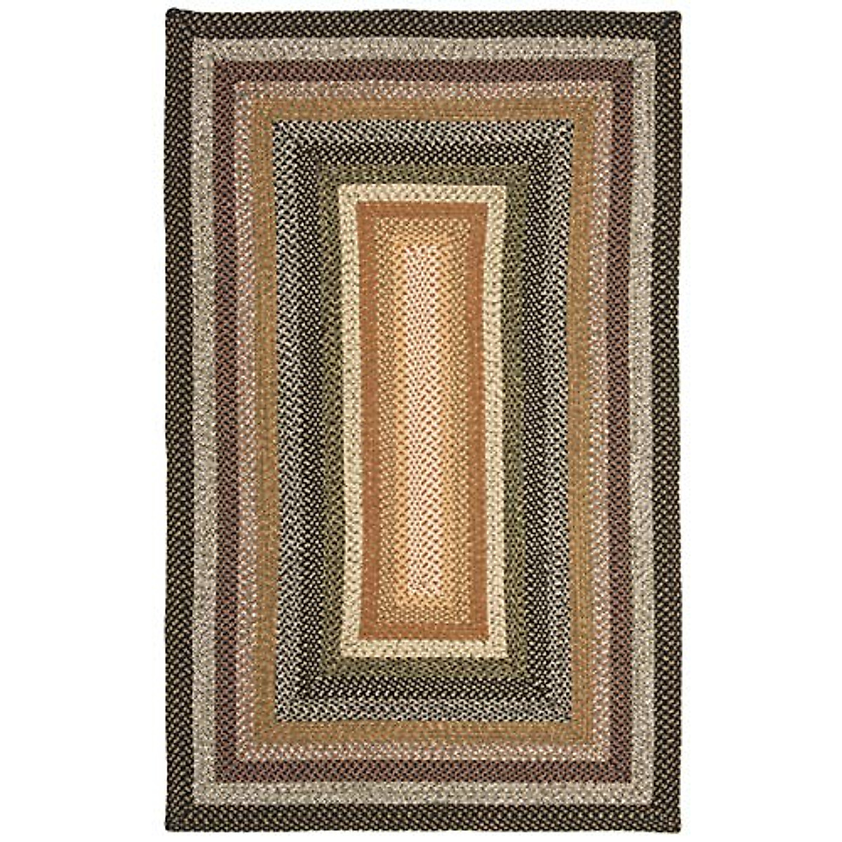 SAFAVIEH Braided Collection Area Rug - 6' x 9', Multi, Handmade Country Cottage Reversible, Ideal for High Traffic Areas in Living Room, Bedroom (BRD308A)