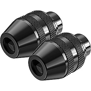 2-Pack Keyless Chuck, 1/32" to 1/8" Replacement 4486 Drill Keyless Bit Chuck Shank Rotary Tool Quick Change Adapter Kit Compatible for Dremel 4486 Model 395 3000 4000 4300 8220 3000 7300 Multipro
