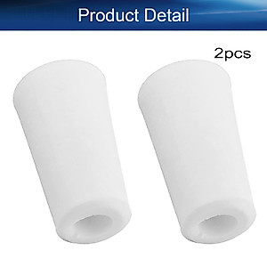 Bettomshin 2Pcs Airlock Stopper 19-27mm/0.75"-1.06" Conical Silicone Stoppers Carboy Suitable for 23mm/0.91" Dia Hole Plugs for Homebrewing Beer Wine Kombucha White