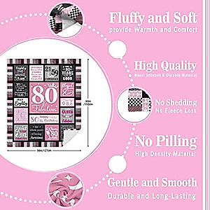 80th Birthday Gifts for Women, 80th Birthday Decorations for Women, 80th Birthday Gifts Ideas, Best 80th Birthday Gifts, Gifts for 80-Year-Old,1943 Birthday Gifts for Women, Throw Blanket 60"x50"
